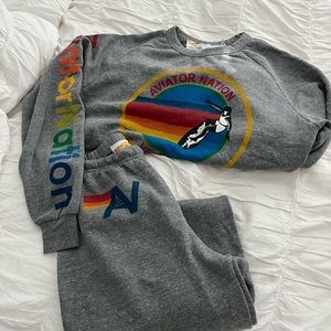 Aviator Nation | Other | New Aviator Nation Sweat Set Crewneck And ...